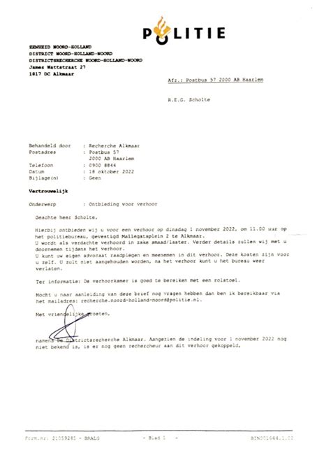 Politie Eenheid Noord Holland District Noord Holland Noord Districts Recherche Alkmaar