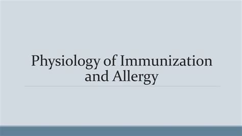 Allergy And Immunizationpptx