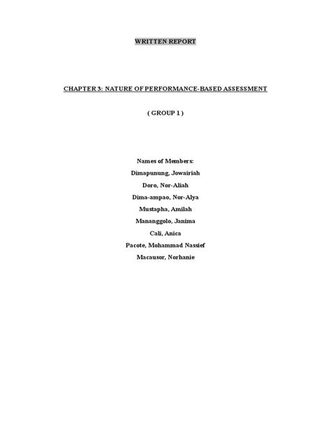 Chapter 3 Nature Of Performance Based Assessment Download Free Pdf Educational Assessment