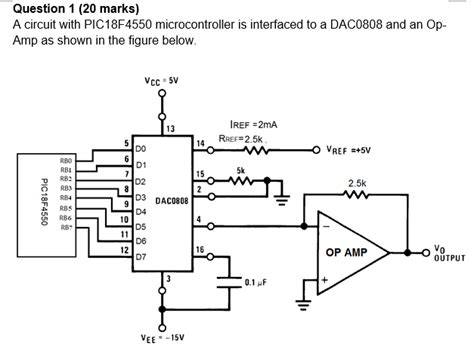 Question 1 20 Marks A Circuit With Pic18f4550