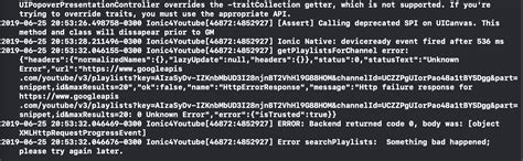 Youtube Api Why This Client From Ionic 4 Is Not Working Stack