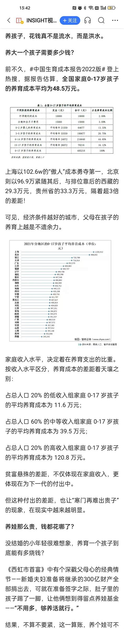 养大一个孩子，到底要多少钱？ 知乎