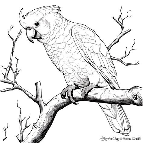 Cockatoo Coloring Pages Free Printable
