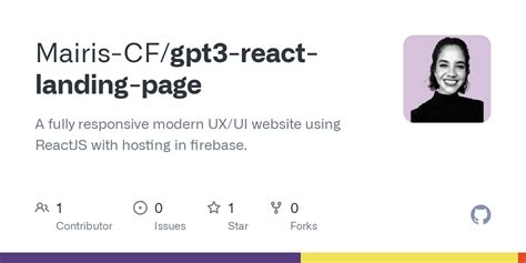 Github Mairis Cfgpt3 React Landing Page A Fully Responsive Modern