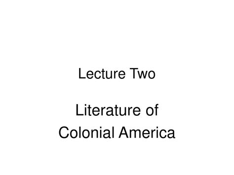 American Literature Colonialword文档在线阅读与下载无忧文档