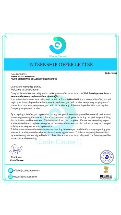 Nikhil Owhal On Linkedin Connections Webdevelopment Internship Intern