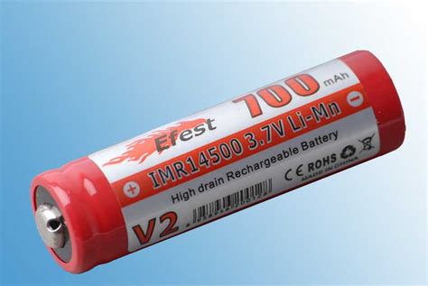 Efest IMR V2 14500 700 MAh Batterie Mit Nuppel Smart24 Net