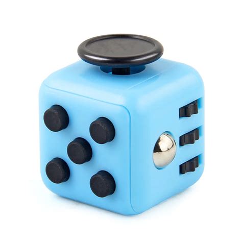 Fidget Dice With Rubber Coated Fidget Toys Cube Relieves Stress And