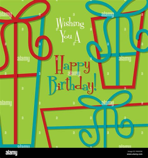 Bright Happy Birthday Card In Vector Format Stock Vector Image And Art