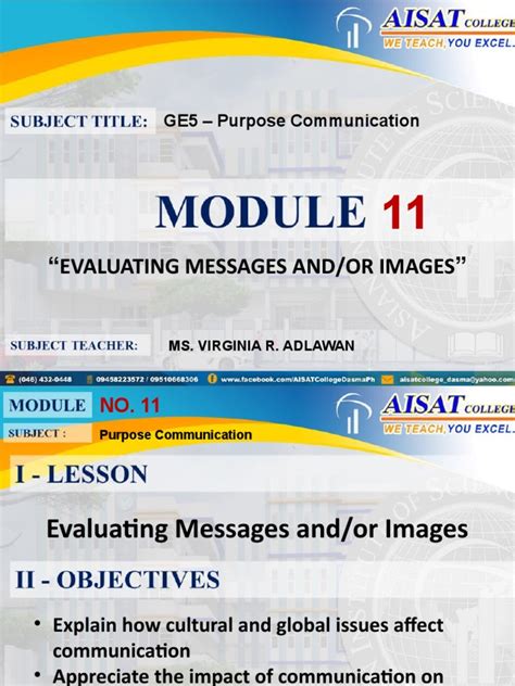 Purposive Communication Module 5 Pdf Communication Information