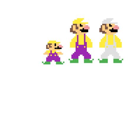 Pixilart 1985 Wario Sprites Modren Versoin By Rose Montallies