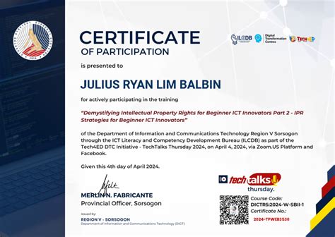 Julius Ryan Lim Balbin Dictr 5 2024 W Sbii 1 Bachelor Of Science In