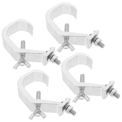 4pcs Stage Light Clamp Hooks Metal Truss Clamps Truss Clamp Stage Lighting Clamps Heavy Duty