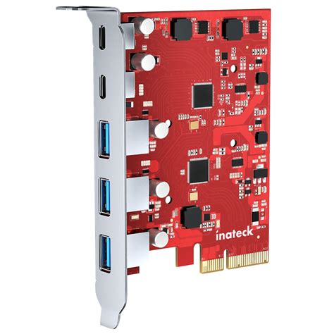 Inateck Pcie To Usb 32 Gen 2 Card With 20 Gbps Bandwidth 3 Usb Type A