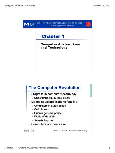 Chapter 1 Computer Abstractions And Technology Pdf Central