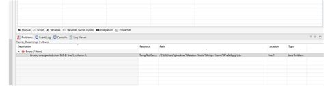 Getting Error Groovy Unexpected Char X Line Column Katalon