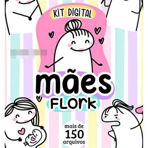 Kit Digital Flork Dia Das Mães Sem Fundo Lt8 Arquivos Png