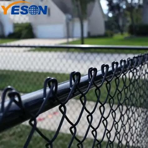 Hot Dip Galvanized Black Coated Chain Link Fence Yeson