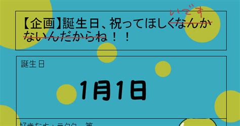 企画】誕生日祝ってほしくなんかないんだからね お誕生日 なくたのイラスト Pixiv