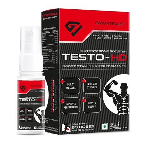 Gymvitals Testo Hd Testosterone Booster Oral Spray Mix Fruit Flavour