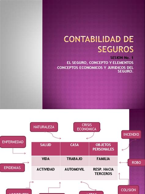 Contabilidad De Seguros Sesion No1 Pdf Póliza De Seguros Seguro