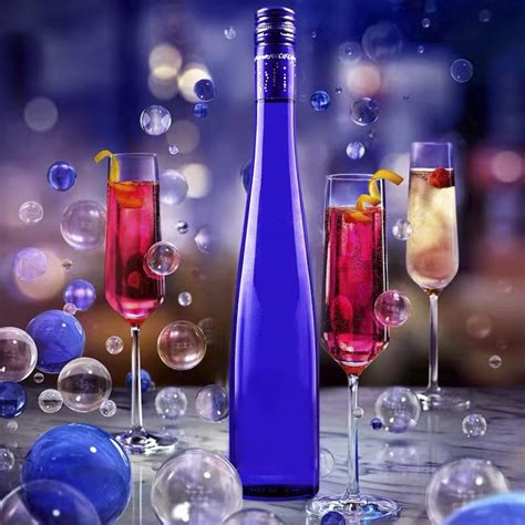 High Quality 500ml Shape Rounde Red Wine Glass Bottle Original Blue