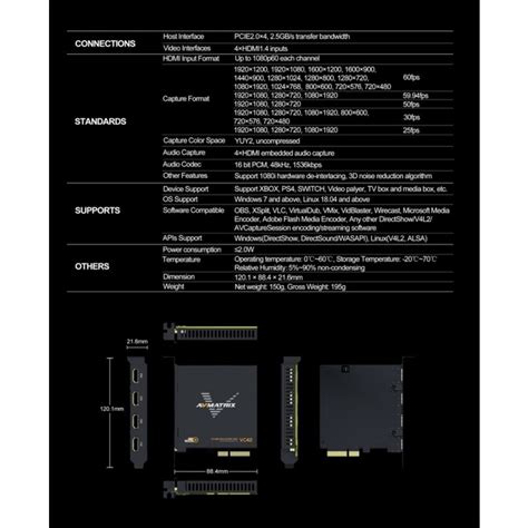 Jual AVMATRIX VC42 4 HDMI Simultan Input Capture Card VMIX OBS Wirecast Ls01 Shopee Indonesia