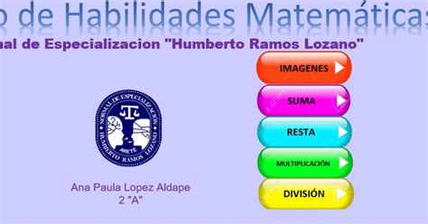 Actividades Para Alumnos Con Nee Desarrollo De Habilidades Matematicas