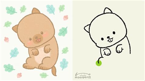 벌러덩 누운 귀여운 강아지 그림 그리기 구간정지 네이버 Tv