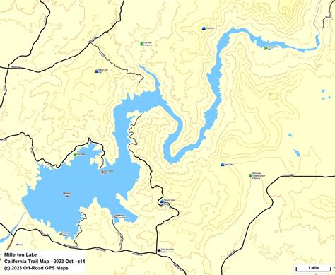 Millerton Lake Sra California Trail Map