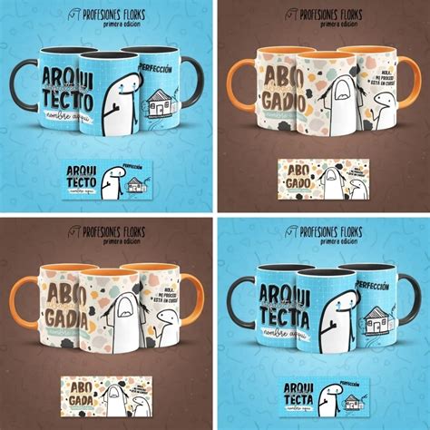 Plantillas Diseños Para Sublimar Tazas Flork Profesiones Cuotas Sin