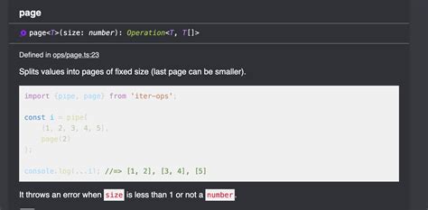 Docs Typedoc Code Section Is Unreadable Issue Vitaly T Iter Ops Github