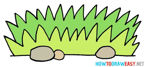 How To Draw A Grass How To Draw Easy