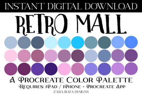 Cake Please Procreate Color Palette Graphic By Zararozadesigns · Creative Fabrica