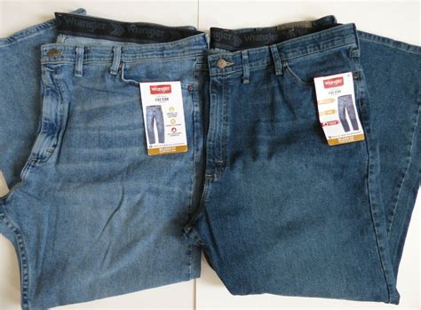 Mens Wrangler Relaxed Fit Comfort Flex Waistband Jeans