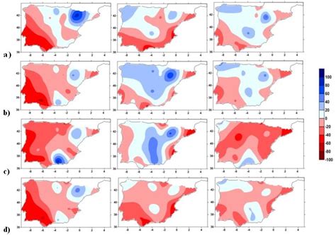 Differences In Between Simulated And Observed Mean Seasonal