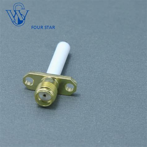 Electrical Waterproof Female 2 Holes Flange Sma Rf Coaxial Connector