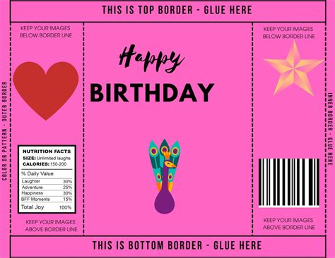 Chips Bag Editable Template Printable Party Favor Customizable Chips