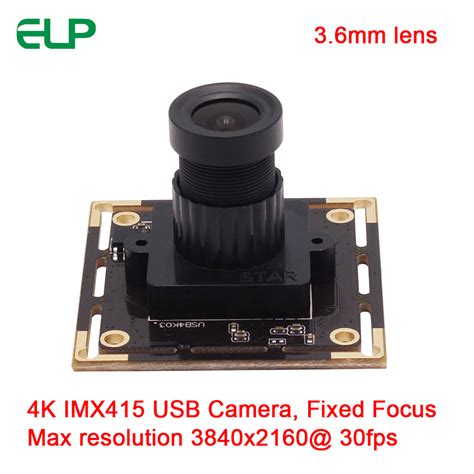 elp 4k usb external webcam mini 38 38mm board cmos sony imx415 machine