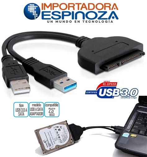 CABLE SATA A USB CABLE CONVERTIDOR PINES A USB EXTERNO DISCO