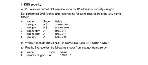 Solved Dns Securitya Dns Resolver Named Bot Wants To Know