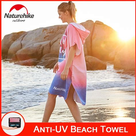 Naturehike суперабсорбент для воды Сменное полотенце пляжное пончо с капюшоном для серфинга