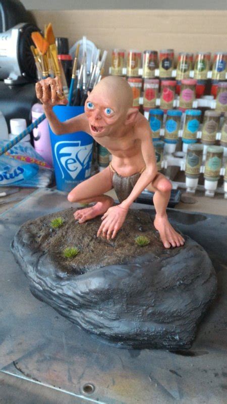 Gollum Smeagol Figurine 3d Printer Model Download Free Stl File