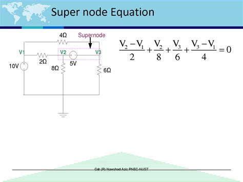 solution nodal analysis via super node w hayt engineering circuit