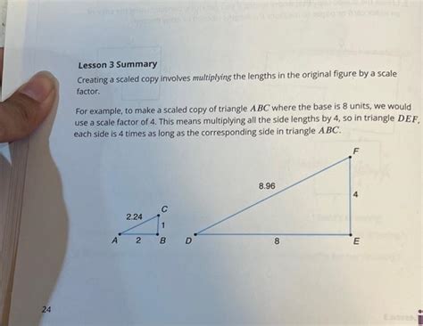 solved lesson 3 summary creating a scaled copy involves