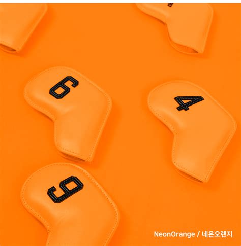 핫딜 테크스킨 컬러컬렉션 아이언커버1p 네온시리즈 딜팡 골프용품 전문쇼핑몰
