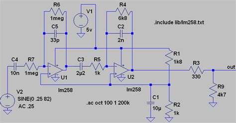 Operational Amplifier Guitar Signal Preamplifier Adc Input To