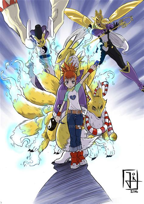 Rika And Renamon By Jokcomics On Deviantart