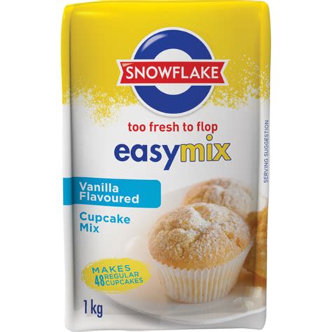 Snowflake Easy Mix Vanilla Cupcakes Mix 1kg Yum Yum Online