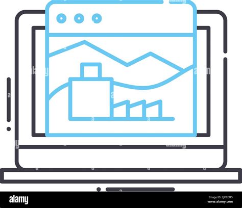 Landing Page Line Icon Outline Symbol Vector Illustration Concept